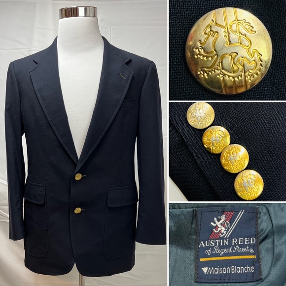 Austin Reed | Suits & Blazers | Mens Vintage Austin Reed Navy Blue Gold ...